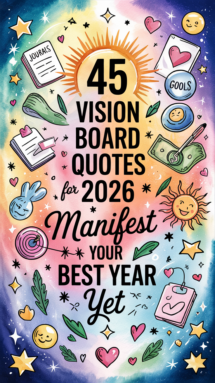 45 Vision Board Quotes for 2026 to Elevate Your Goals – Quote Loom